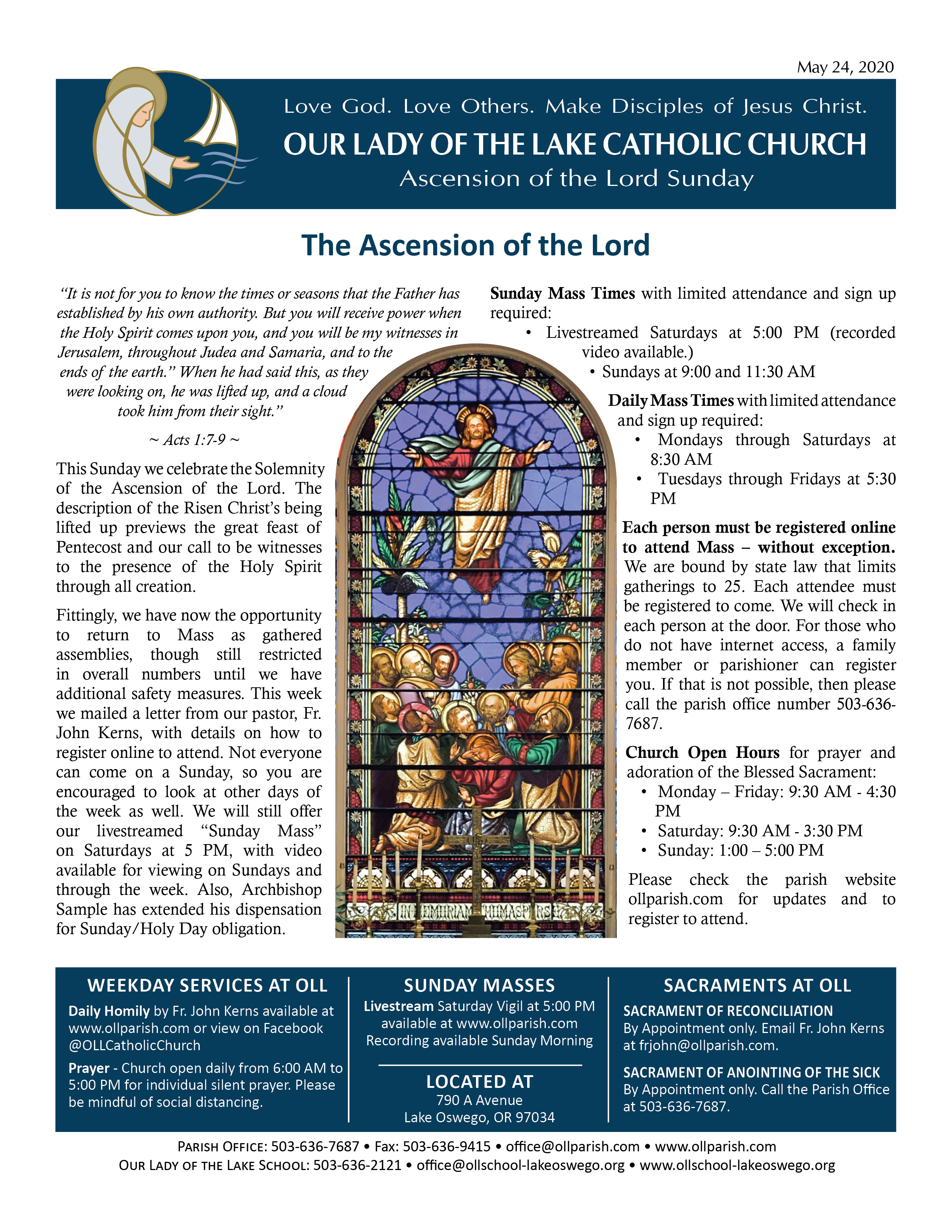 Bulletin | Our Lady of the Lake Catholic Church