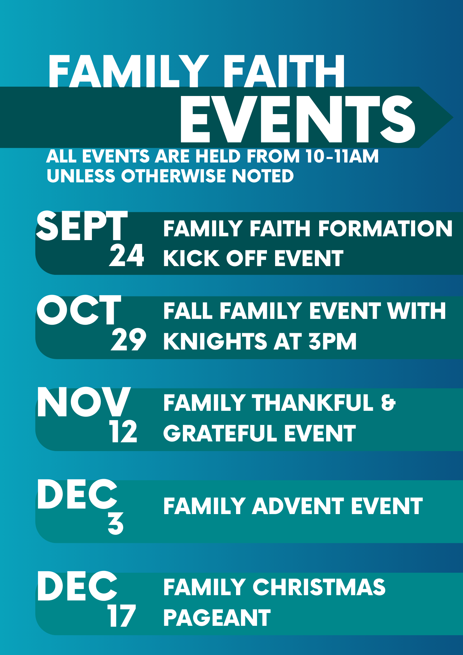 Family Faith Formation | Our Lady of the Lake Catholic Church